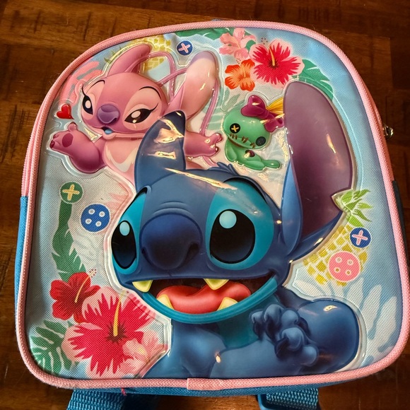 Disney | Other | Disney Stitch And Angel Kids Backpack Blue And Pink | Poshmark